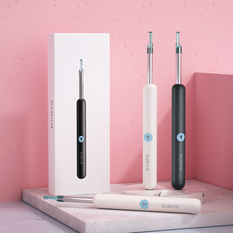 Bebird R1 smart ear endoscope with replaceable scoop connected with ...